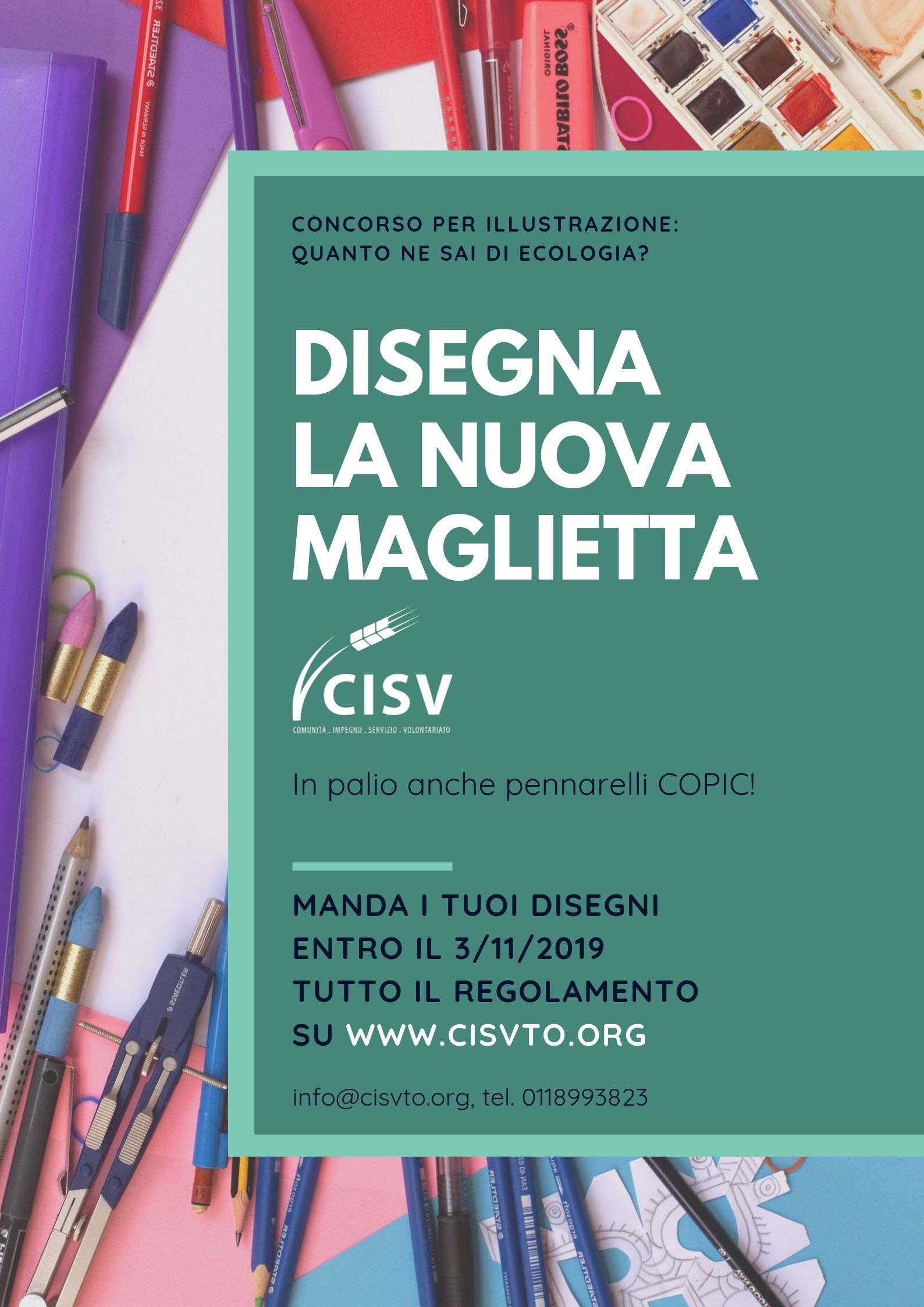 CONCORSO disegna la nuova maglietta CISV - CISV Torino