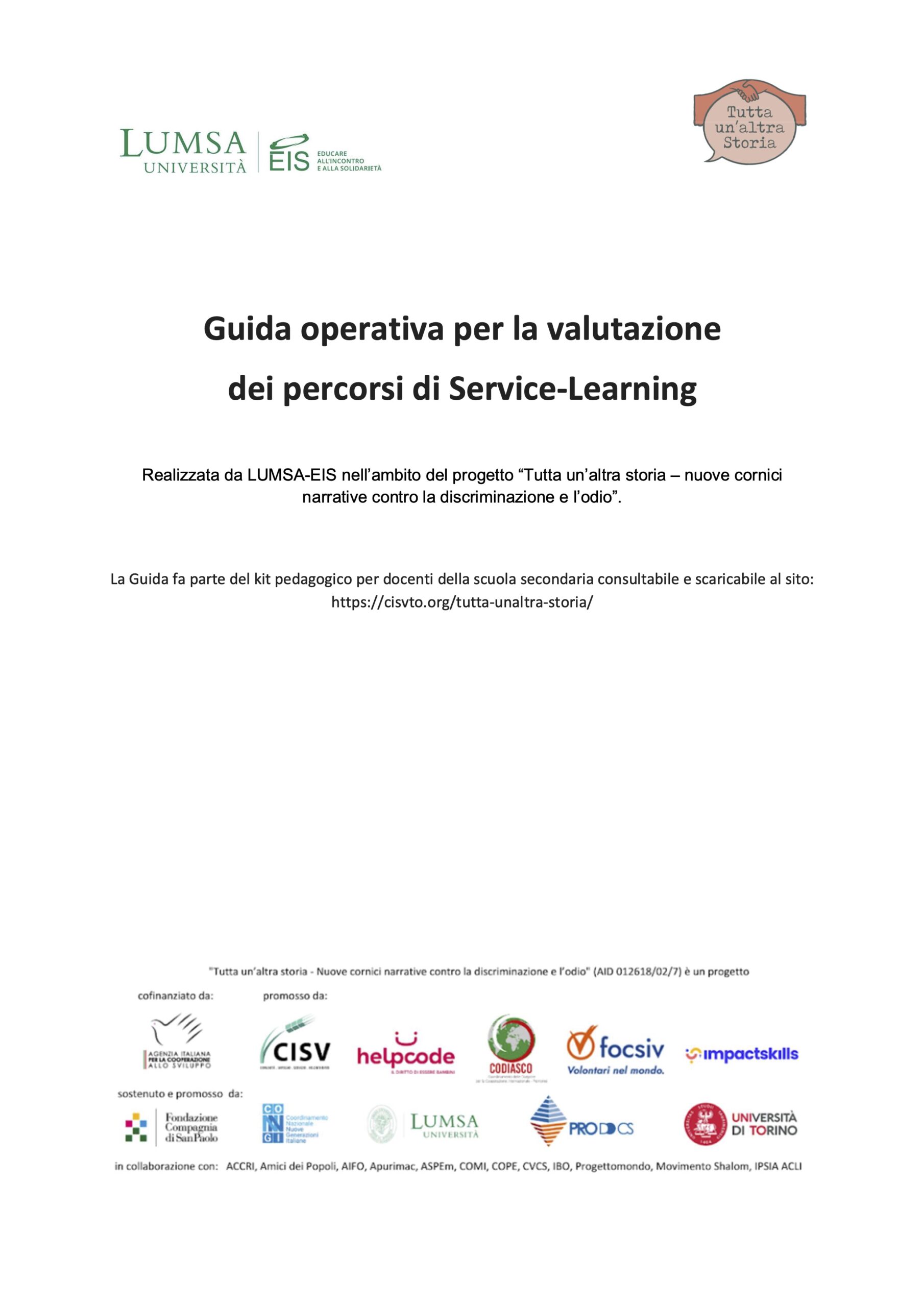 Guida operativa per la valutazione di percorsi di Service-Learning ...